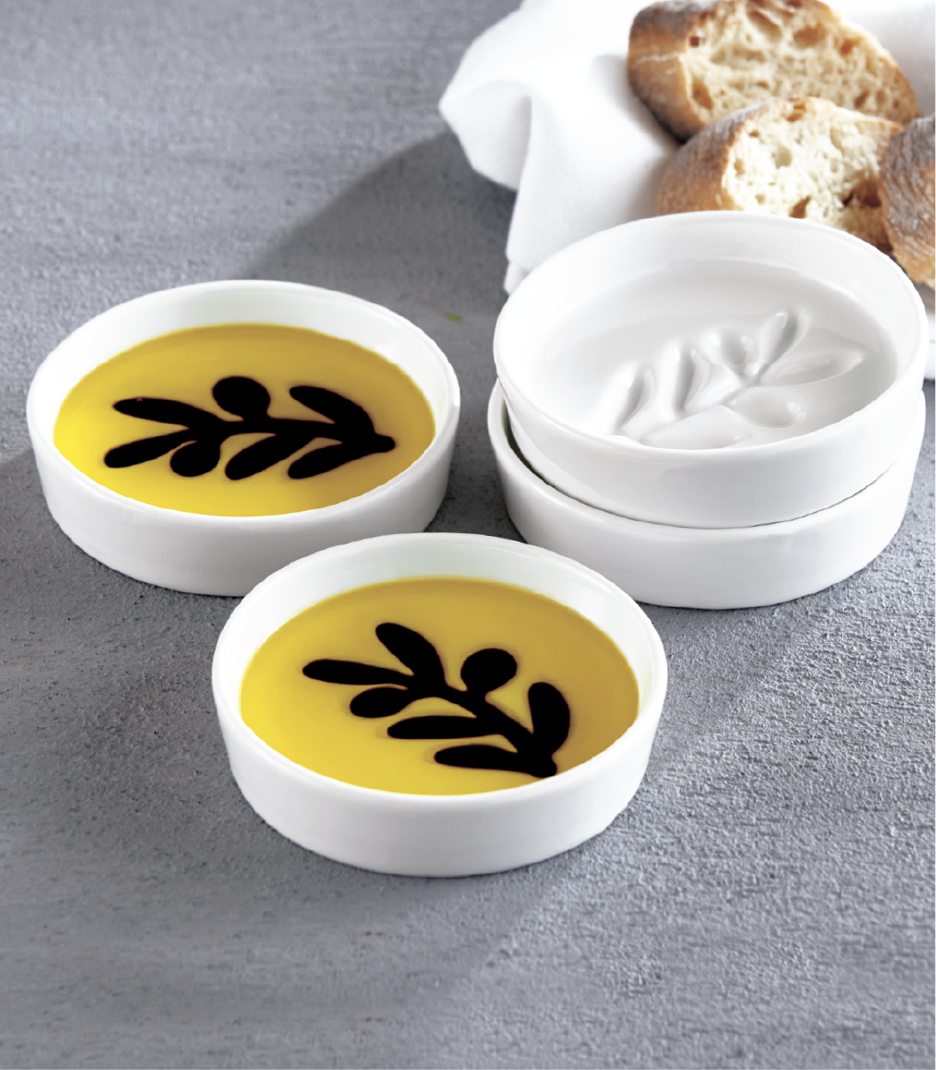 Jeanne Fitz Olive Oil and Balsamic Vinegar 4pc Dipping Set – Widgeteer ...
