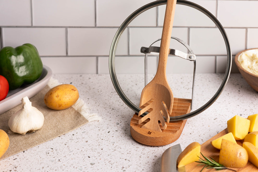 Jeanne Fitz Spoon Rest & Pan Lid Holder - Multi-Functional Kitchen Tool ...