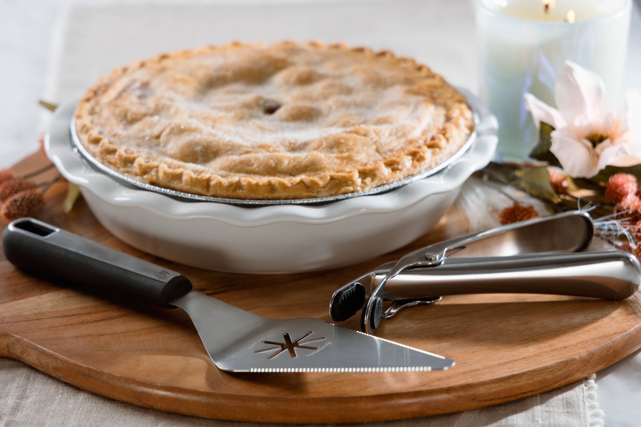 Jeanne Fitz Pie Server and Gripper Set with Serrated Edge and Scoring ...