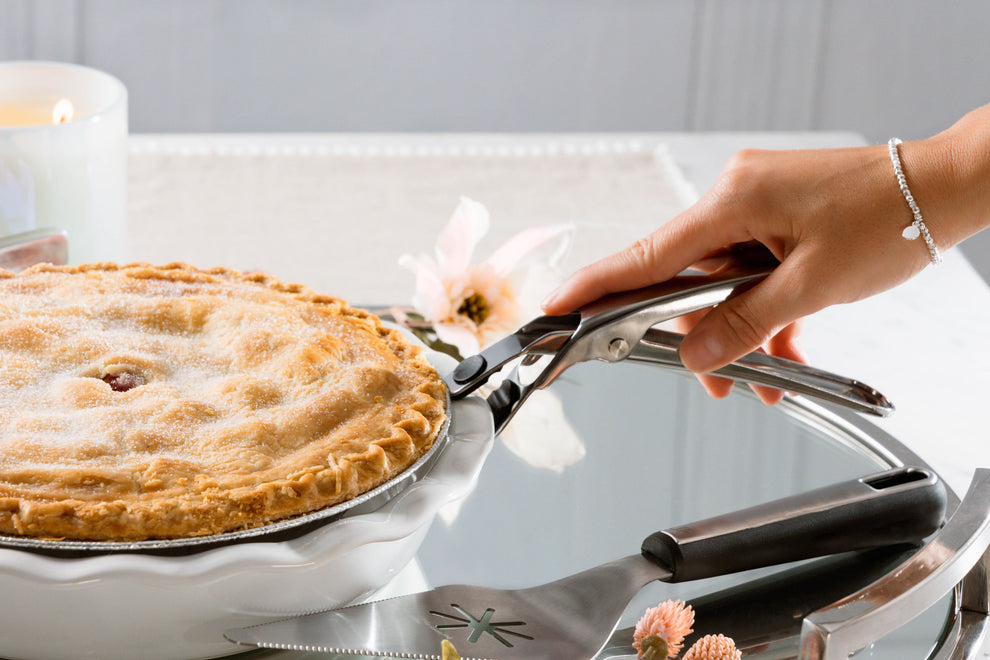Jeanne Fitz Pie Server and Gripper Set with Serrated Edge and Scoring ...